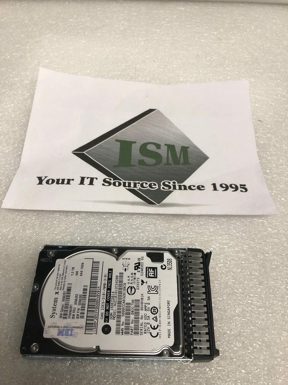 00NA262 IBM 1.2TB 10K 12G SAS G3 512E SFF HDD 00FJ053 | International ...